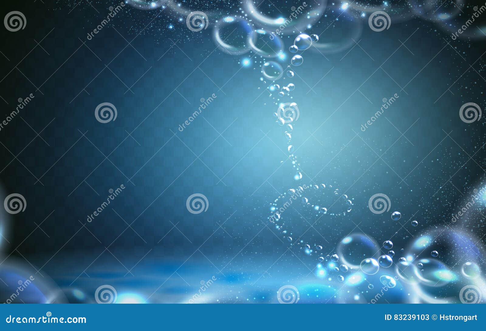 Blue bubbles background stock illustration. Illustration of sphere ...