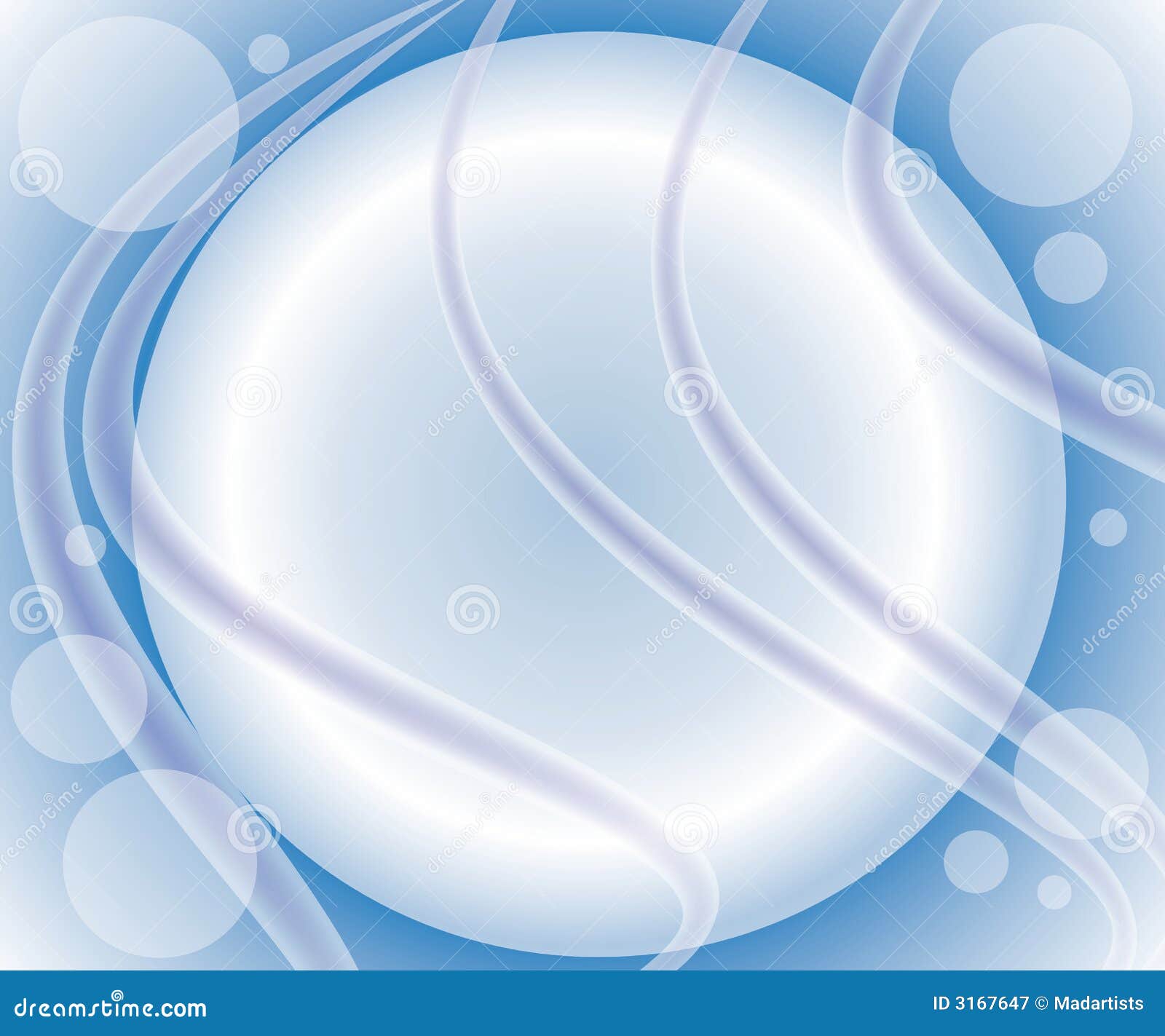 Blue Bubbles Swirls Background Stock Illustration - Illustration of ...