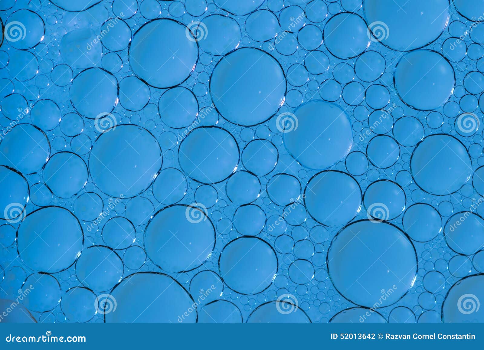Blue bubbles texture stock photo. Image of wallpaper - 52013642