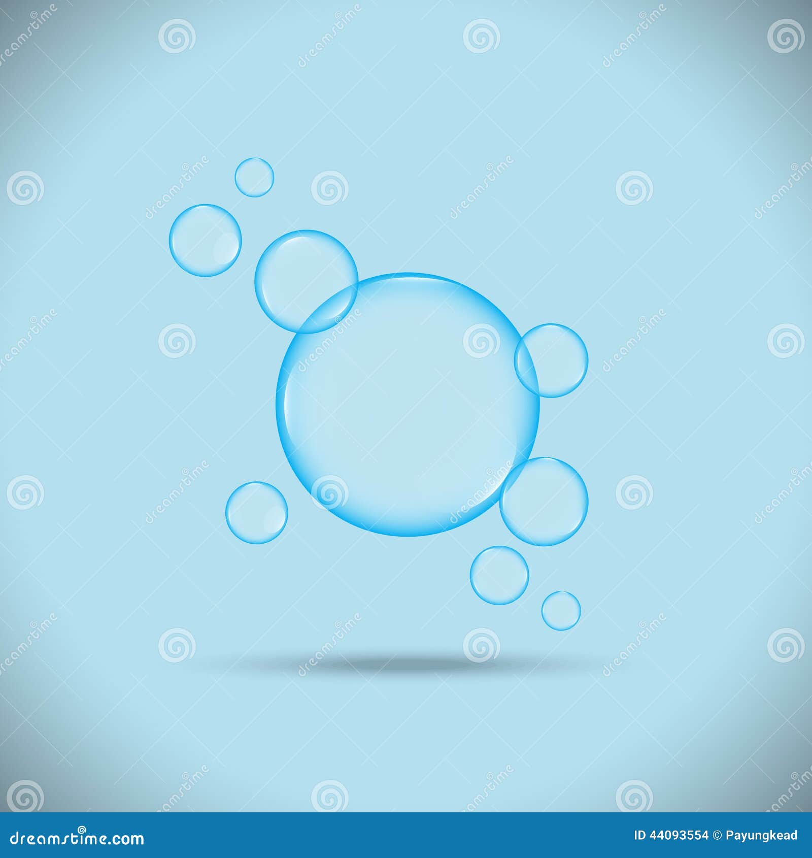 Blue Bubbles Vector Illustration Stock Vector - Illustration of shape ...