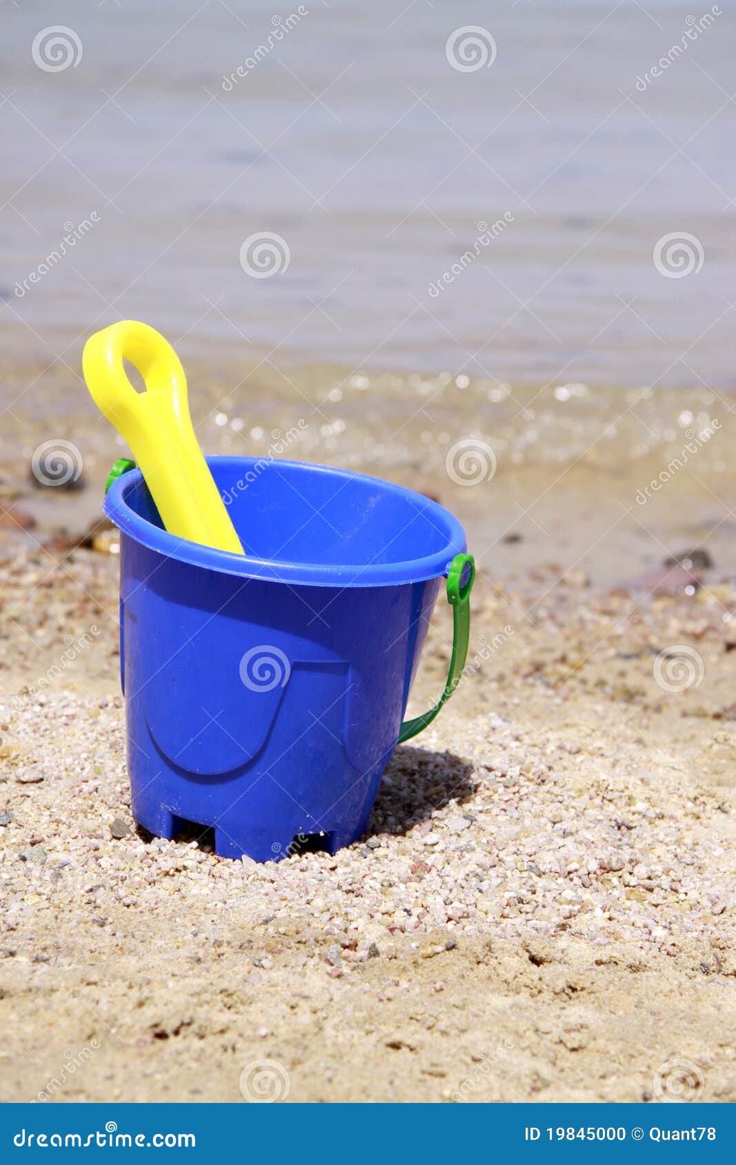 Blue bucket stock photo. Image of yellow, water, children - 19845000