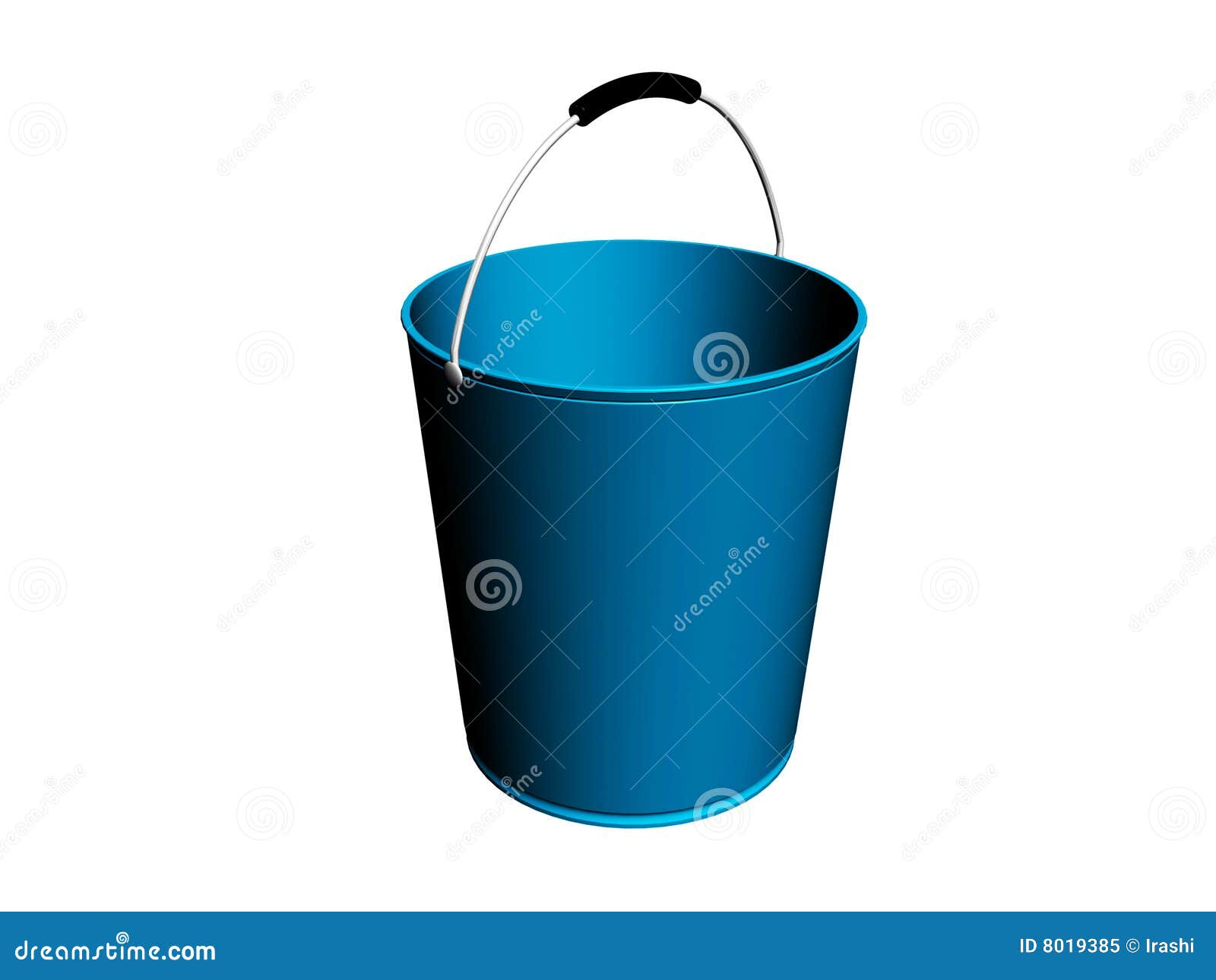 Blue bucket stock illustration. Illustration of concept - 8019385