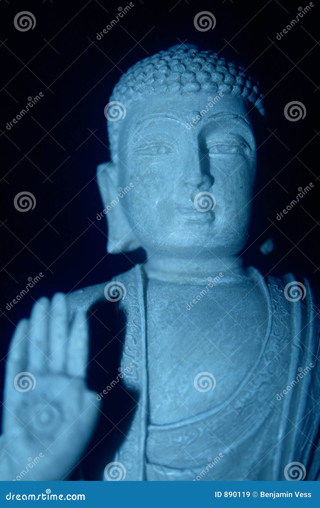 Blue Buddha stock image. Image of karma, asia, peace, religion - 890119