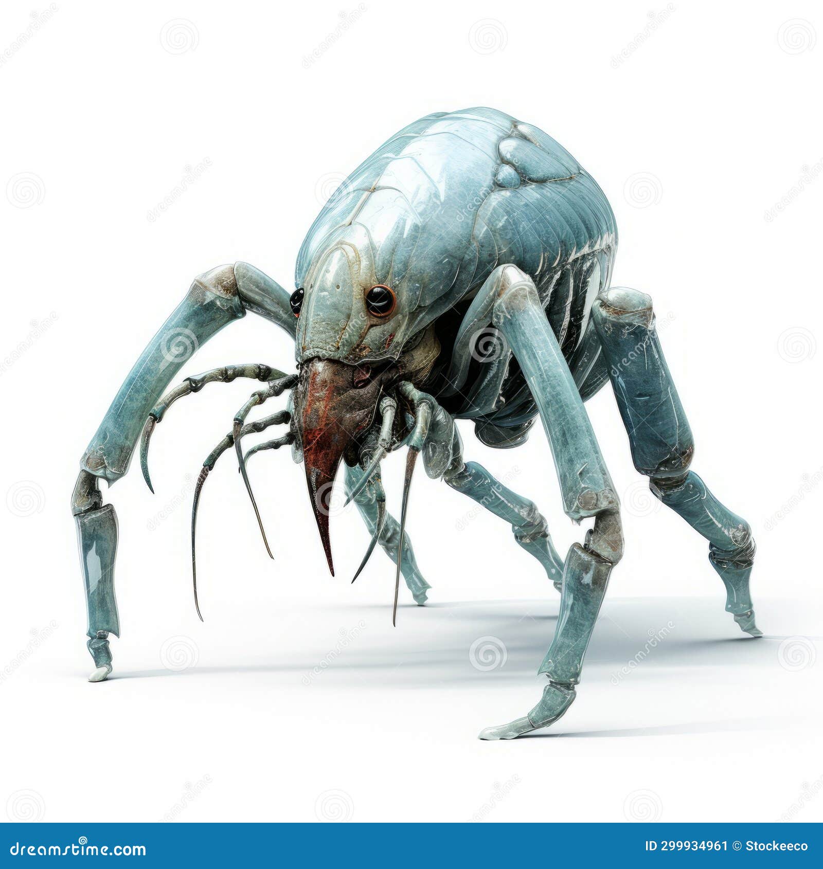 Blue Bug: a Sci-fi Dystopian 3d Image with Subtle Color Variations ...