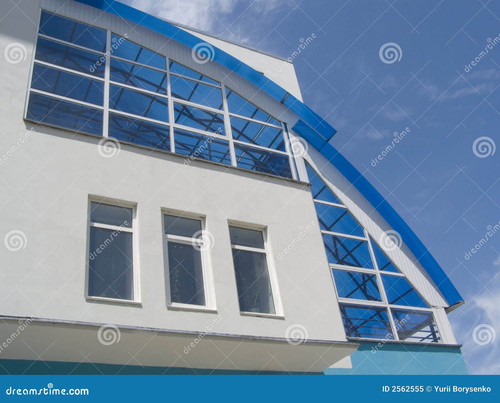 Blue building stock image. Image of block, pattern, skyscraper - 2562555