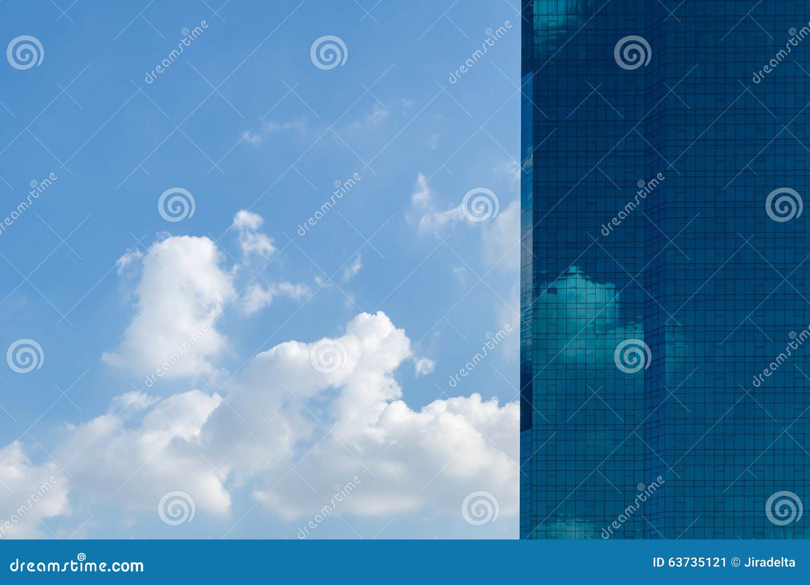 Blue Building with Blue Sky Stock Image - Image of architecture ...