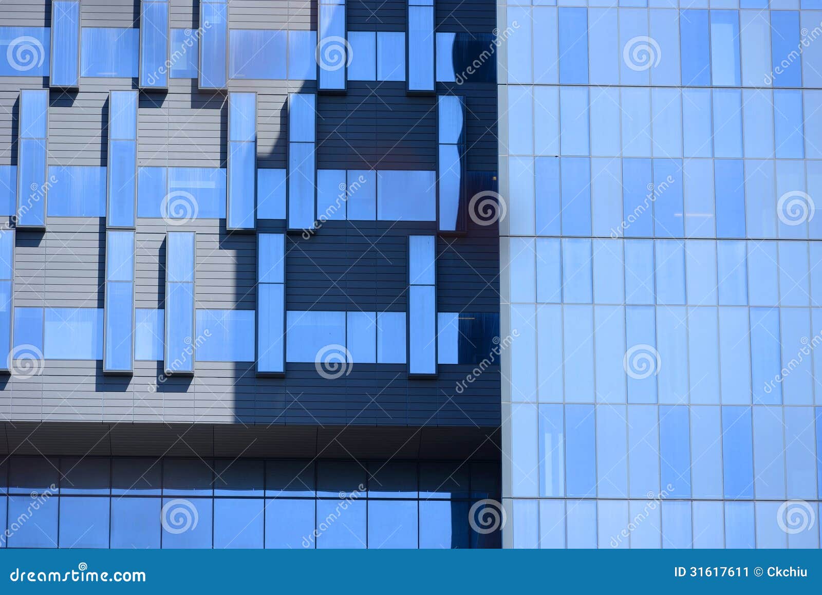 Blue building stock image. Image of metal, glazing, sleek - 31617611