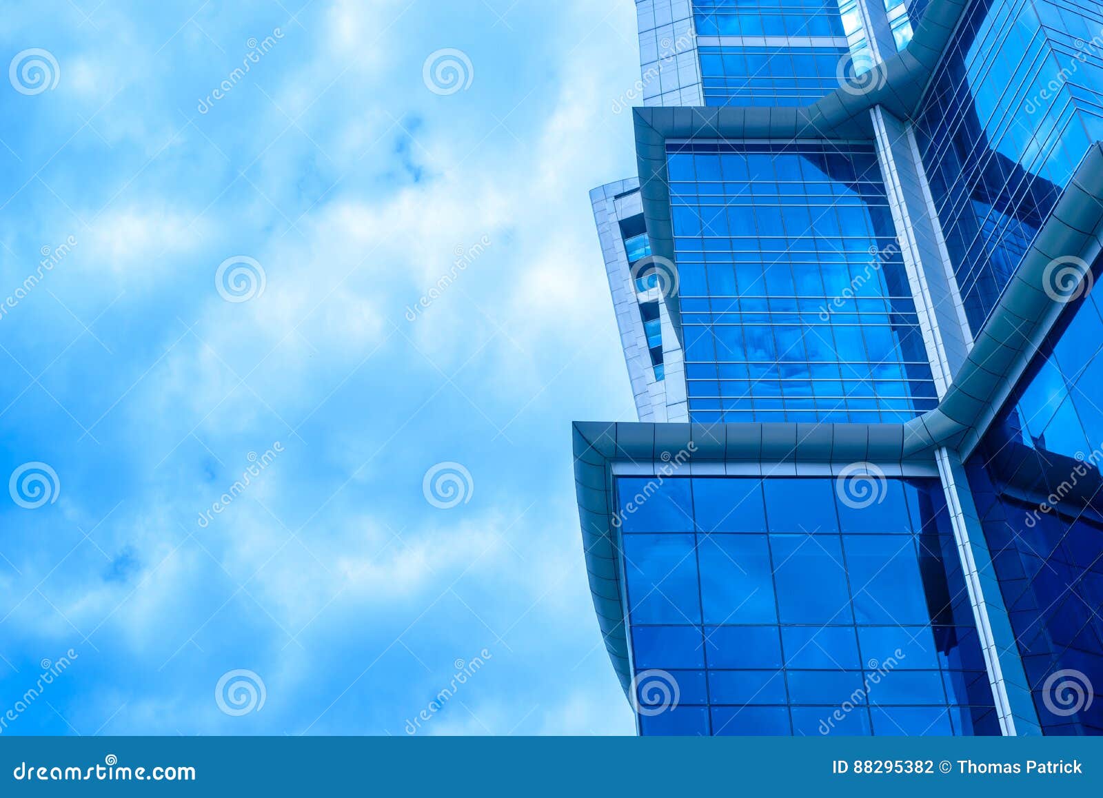 Blue Building Facade stock photo. Image of house, ganclerz - 88295382