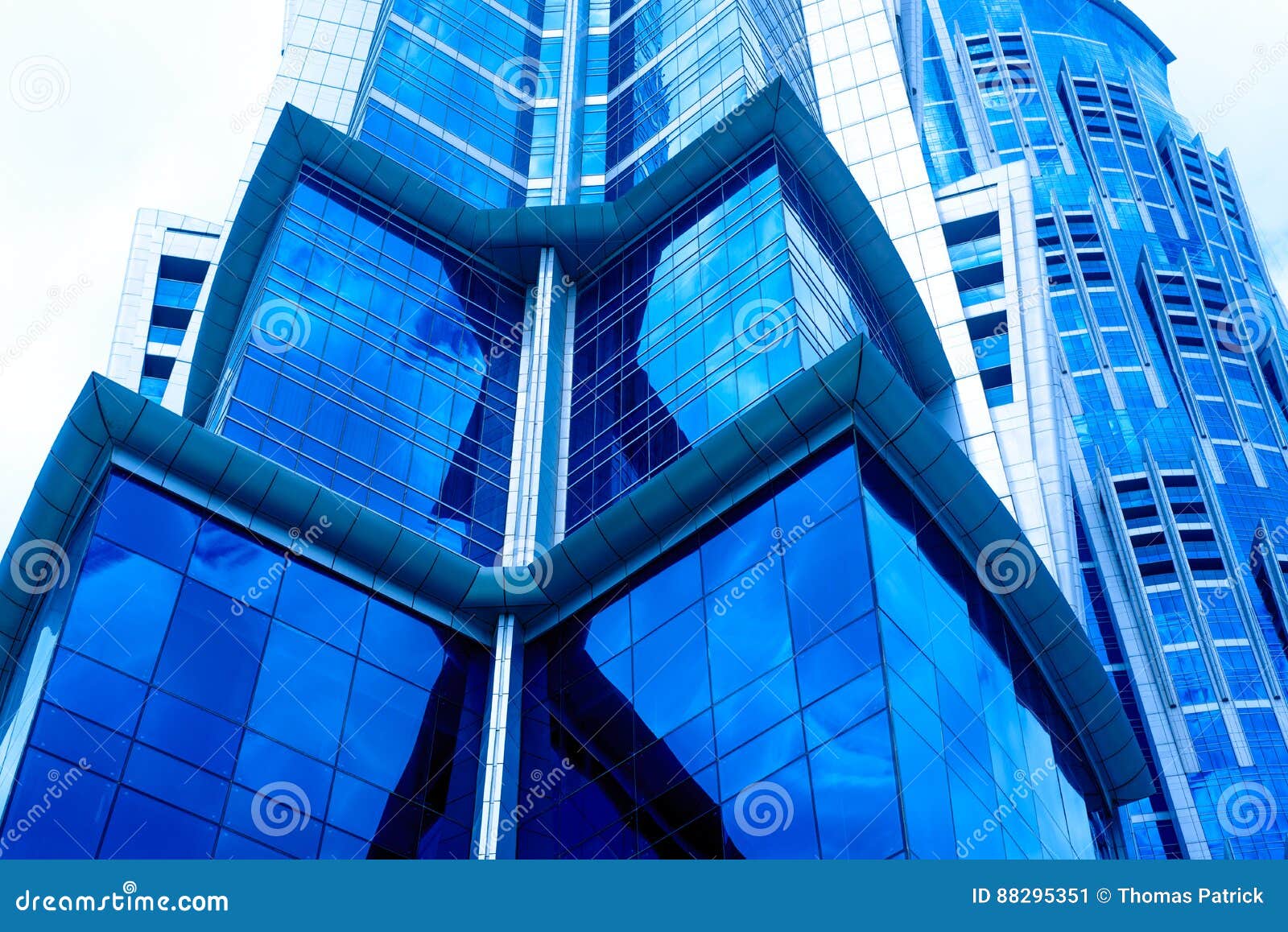 Blue Building Facade stock image. Image of cityscape - 88295351
