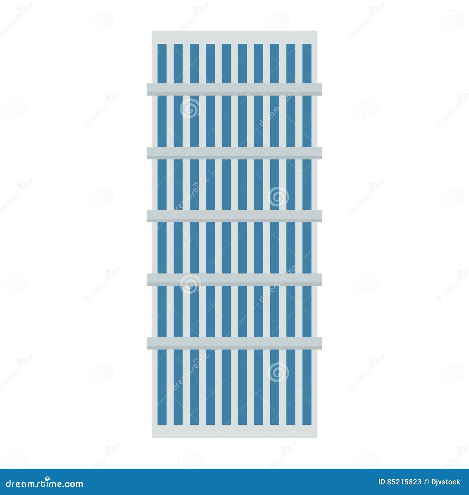 Blue Building Line Sticker Image Stock Illustration - Illustration of ...