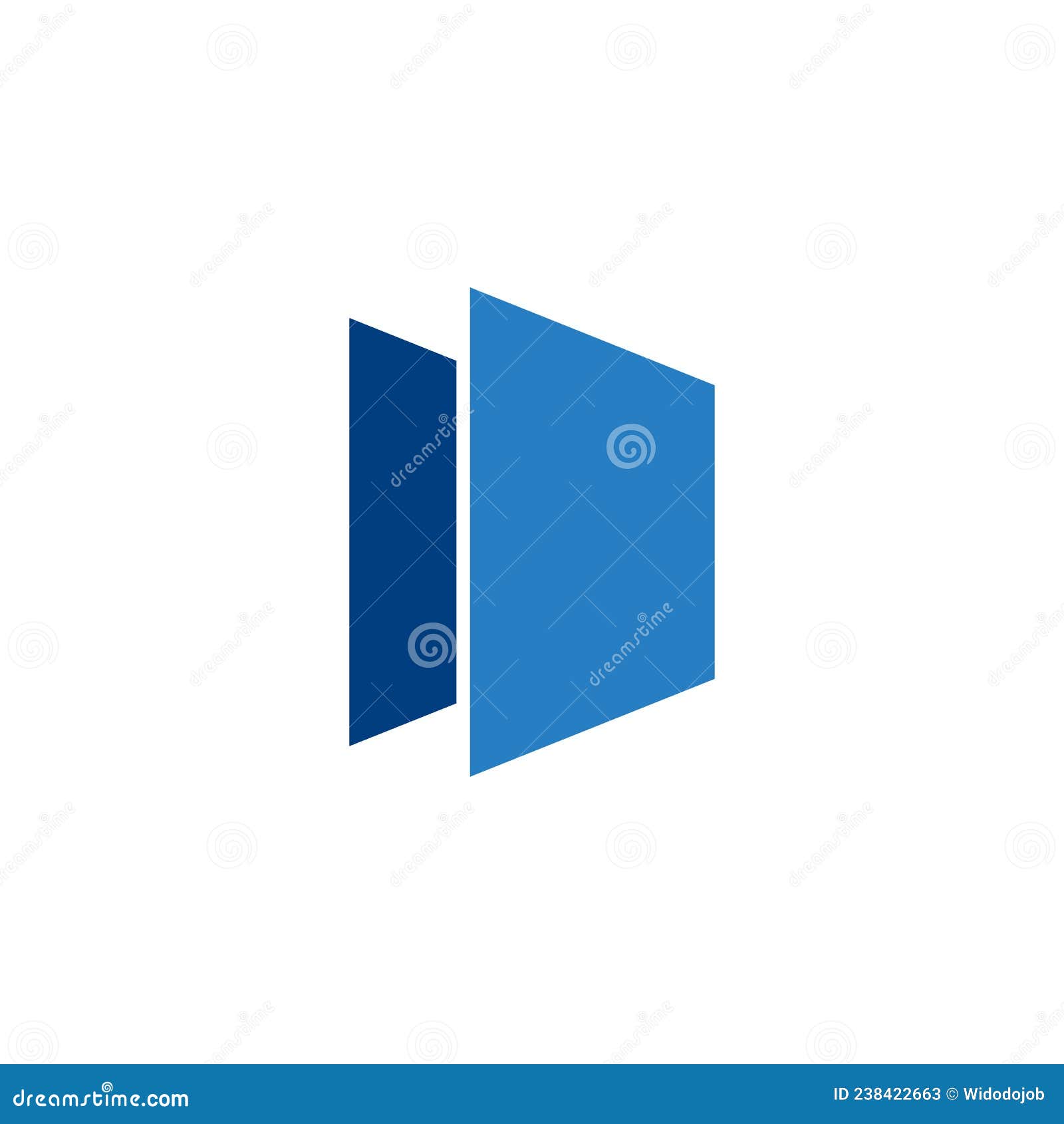 Blue building logo stock vector. Illustration of abstract - 238422663