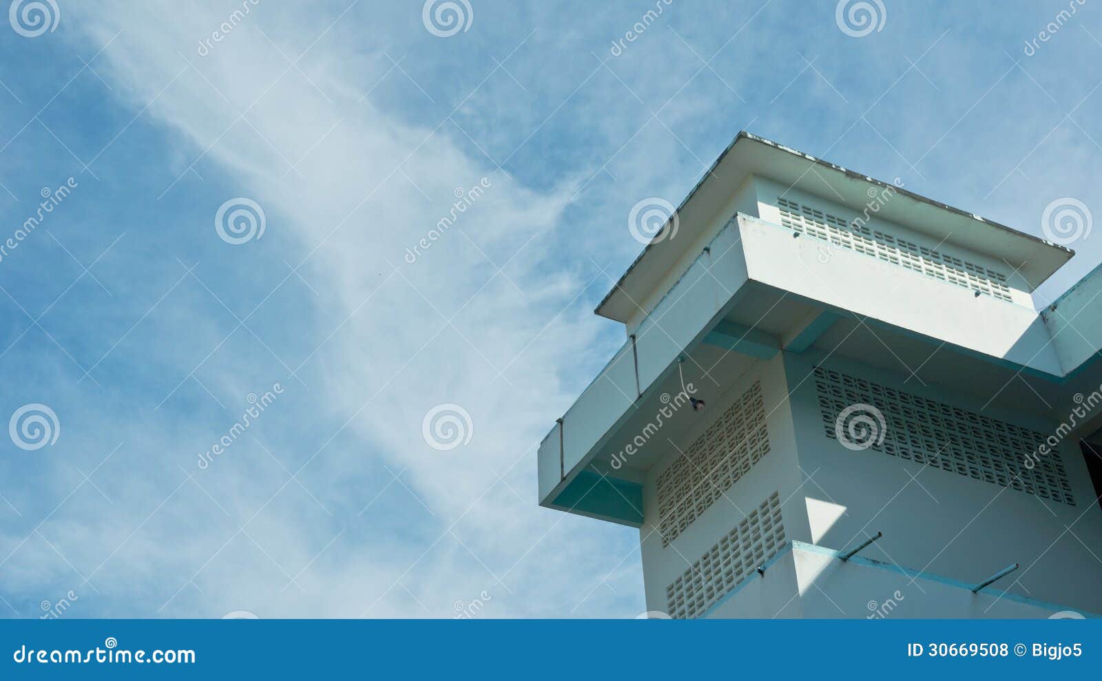 Blue building stock photo. Image of high, exterior, architecture - 30669508