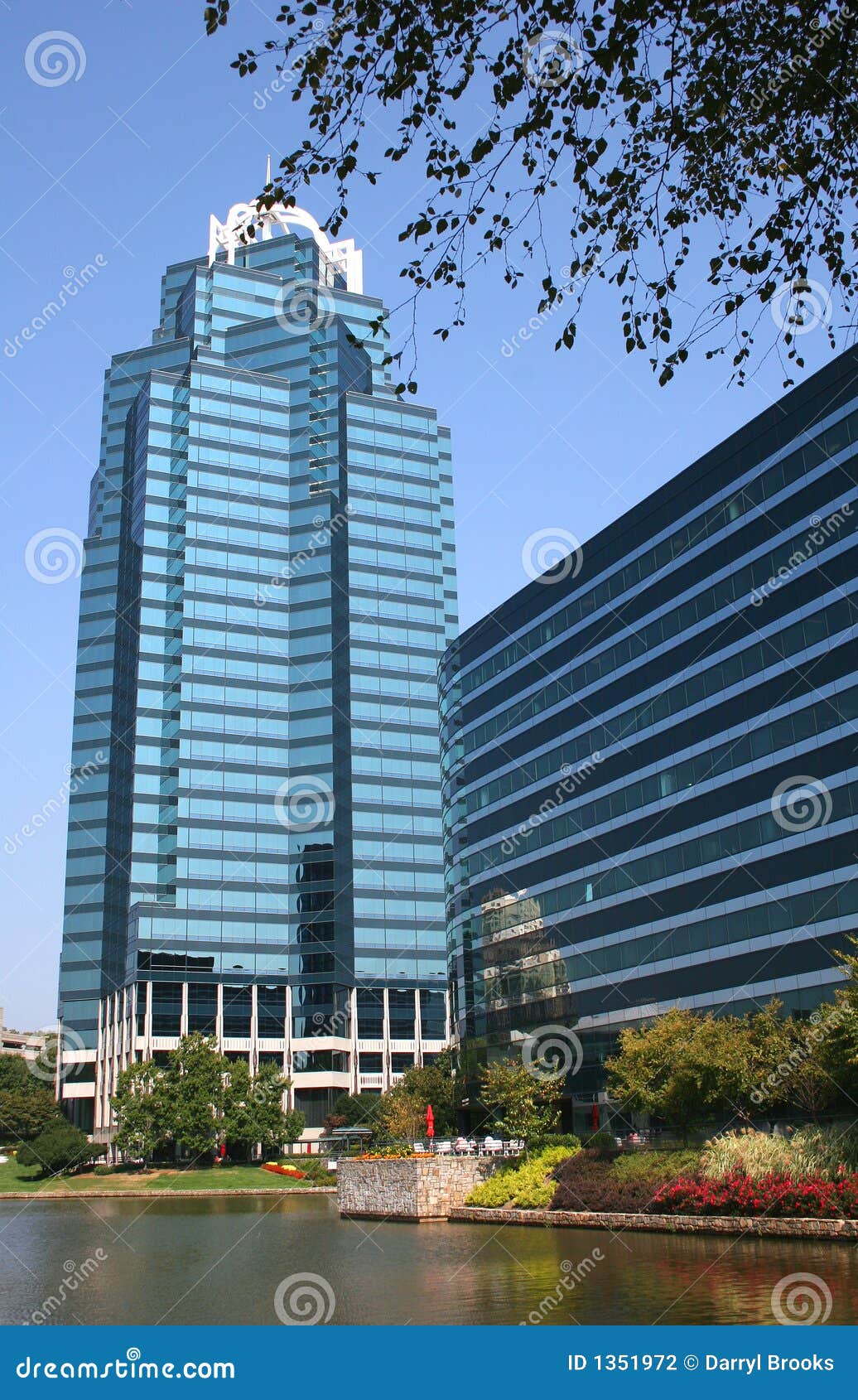 Blue Buildings stock photo. Image of business, commerce - 1351972