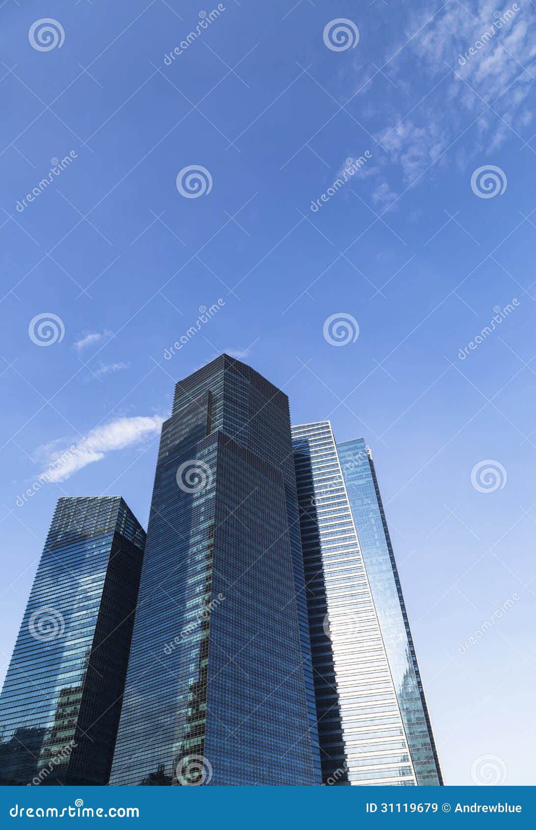 Blue Buildings stock image. Image of urban, view, building - 31119679