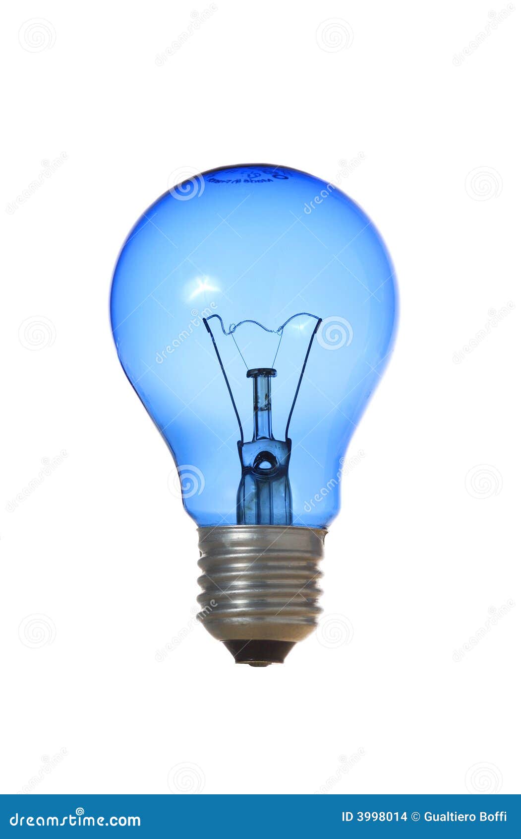 Blue bulb stock photo. Image of electric, close, conceptual - 3998014