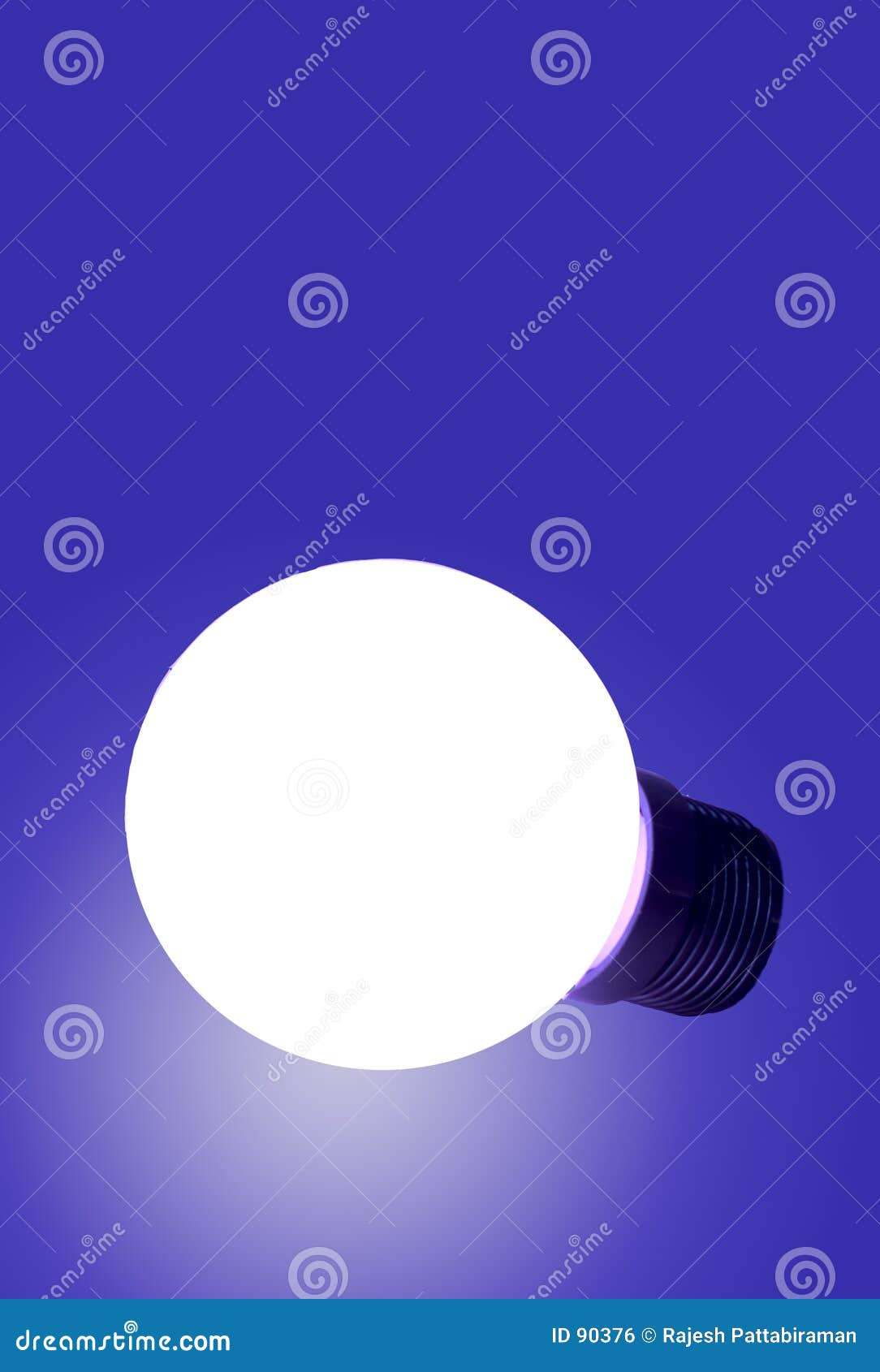 Blue bulb stock photo. Image of lightbulb, energy, bright - 90376