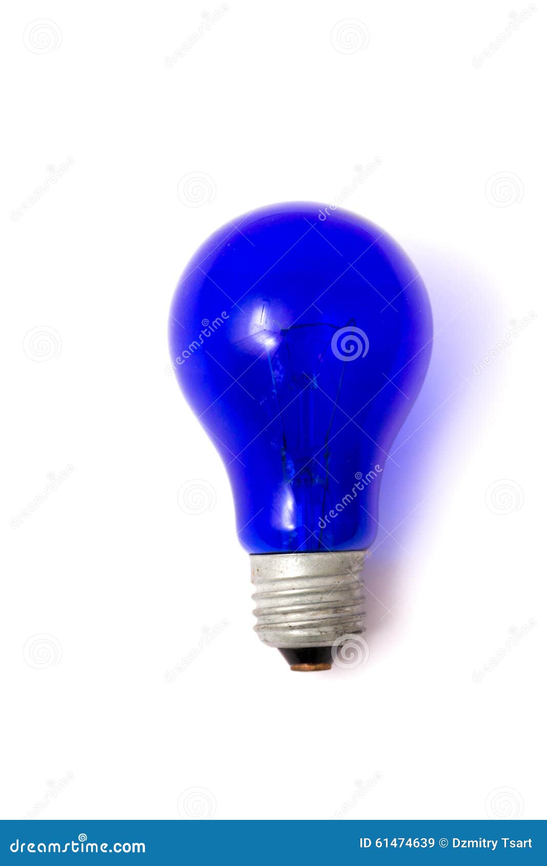 Blue bulb stock image. Image of electricity, innovation - 61474639
