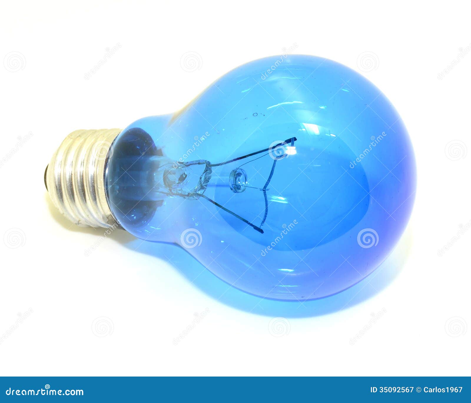 Blue bulb stock image. Image of light, voltage, retro - 35092567
