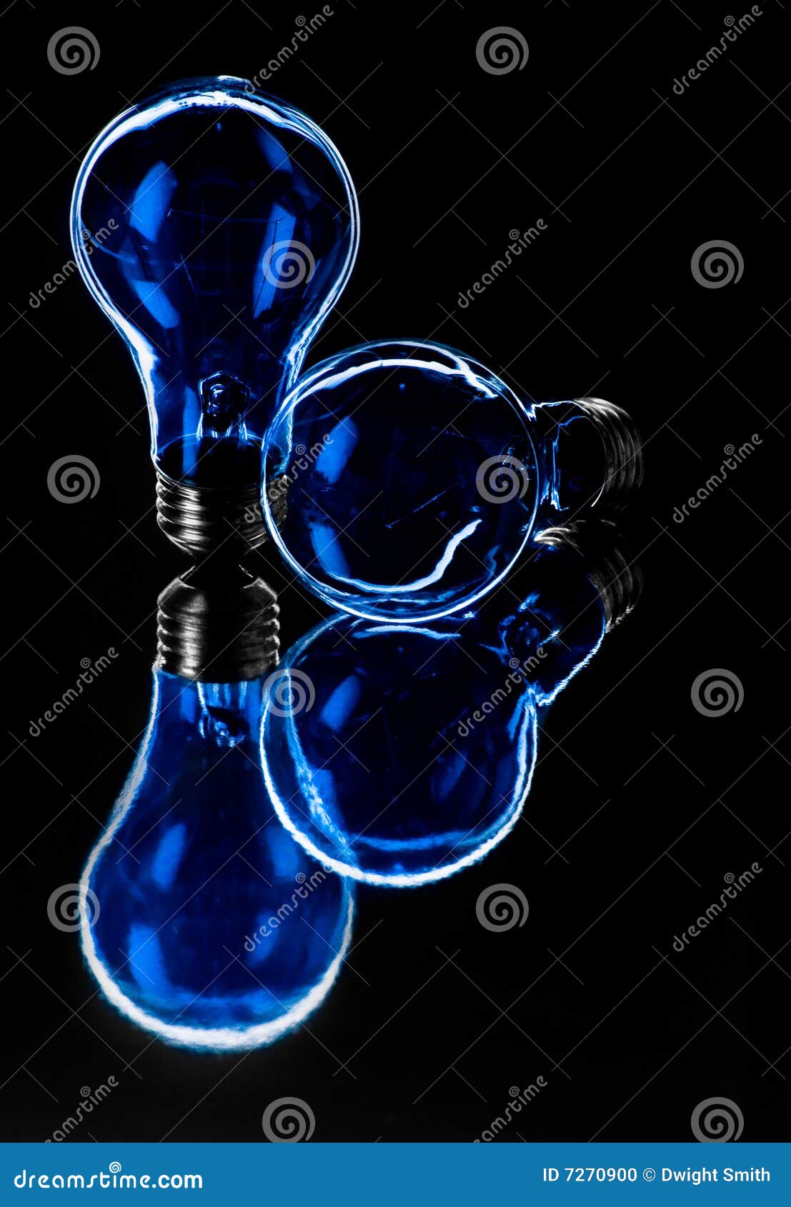 Blue Bulbs stock photo. Image of incandescent, shine, everyday - 7270900