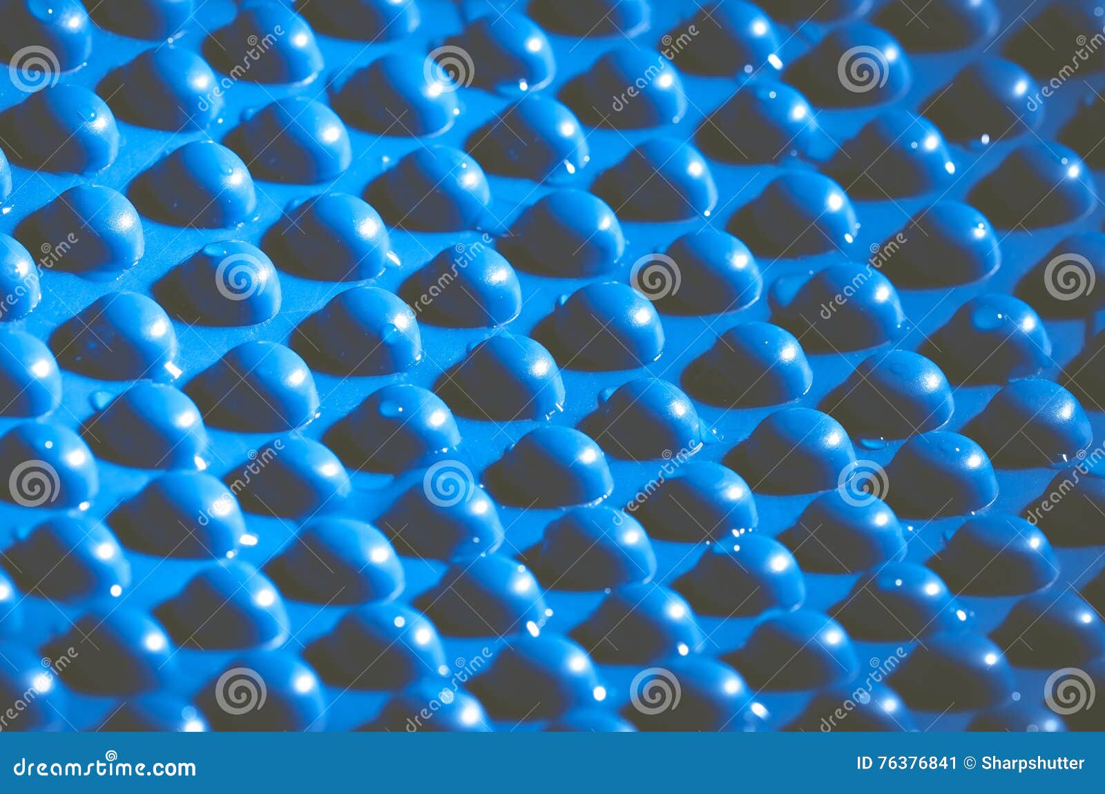 Blue Bumpy Wet Surface Abstract Stock Image - Image of circle, abstract ...