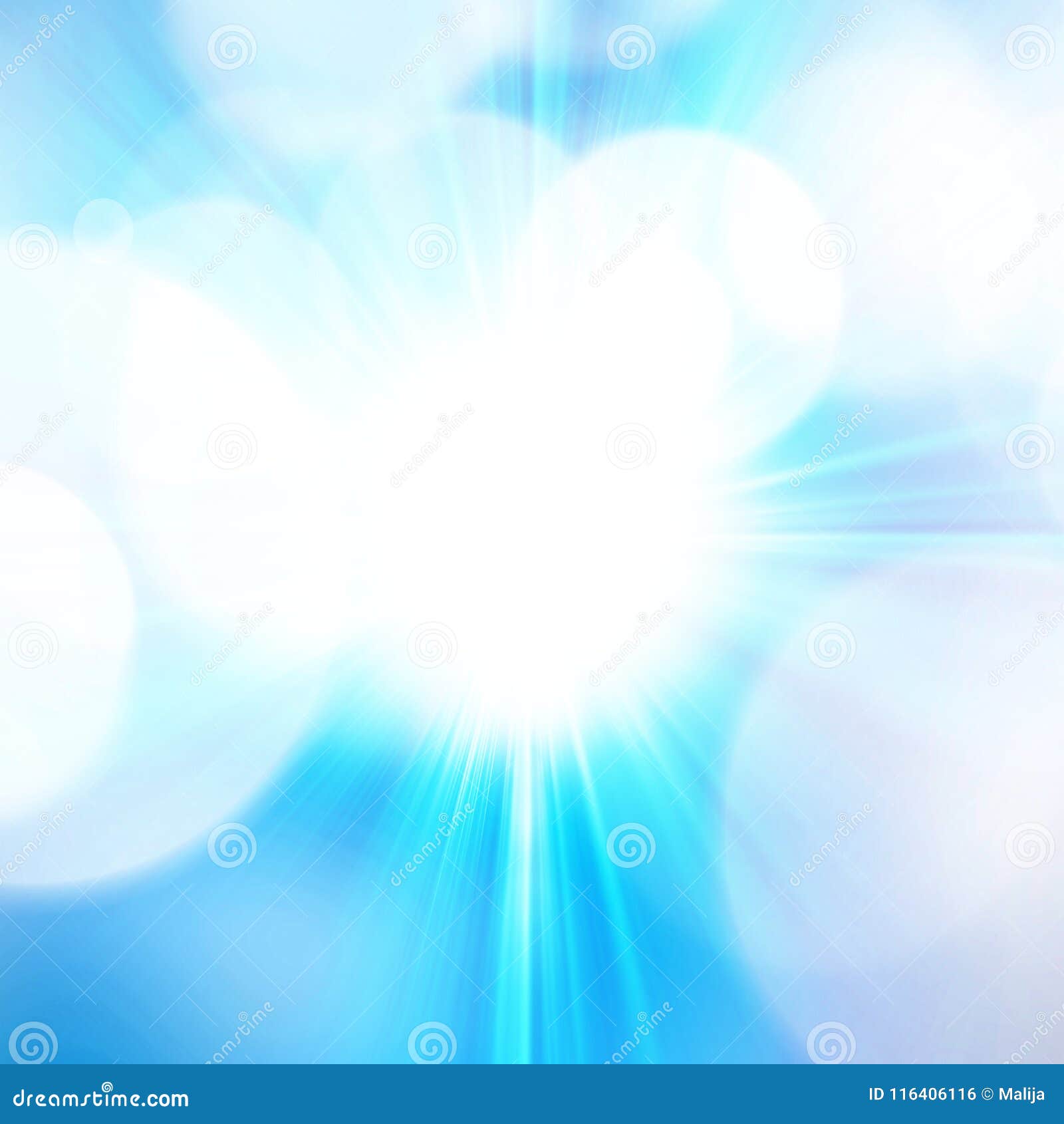 Blue Burst Abstract Background Stock Illustration - Illustration of ...