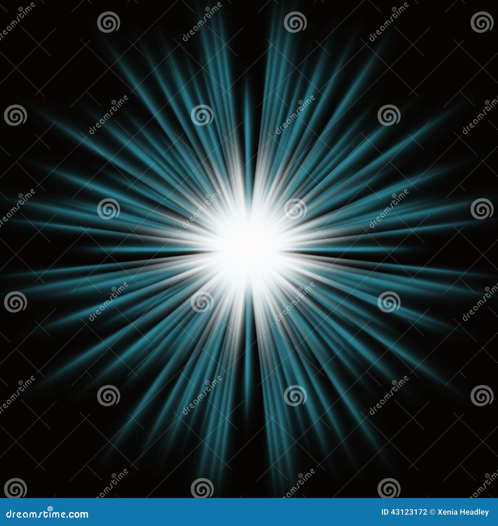Blue Burst stock illustration. Illustration of exploding - 43123172