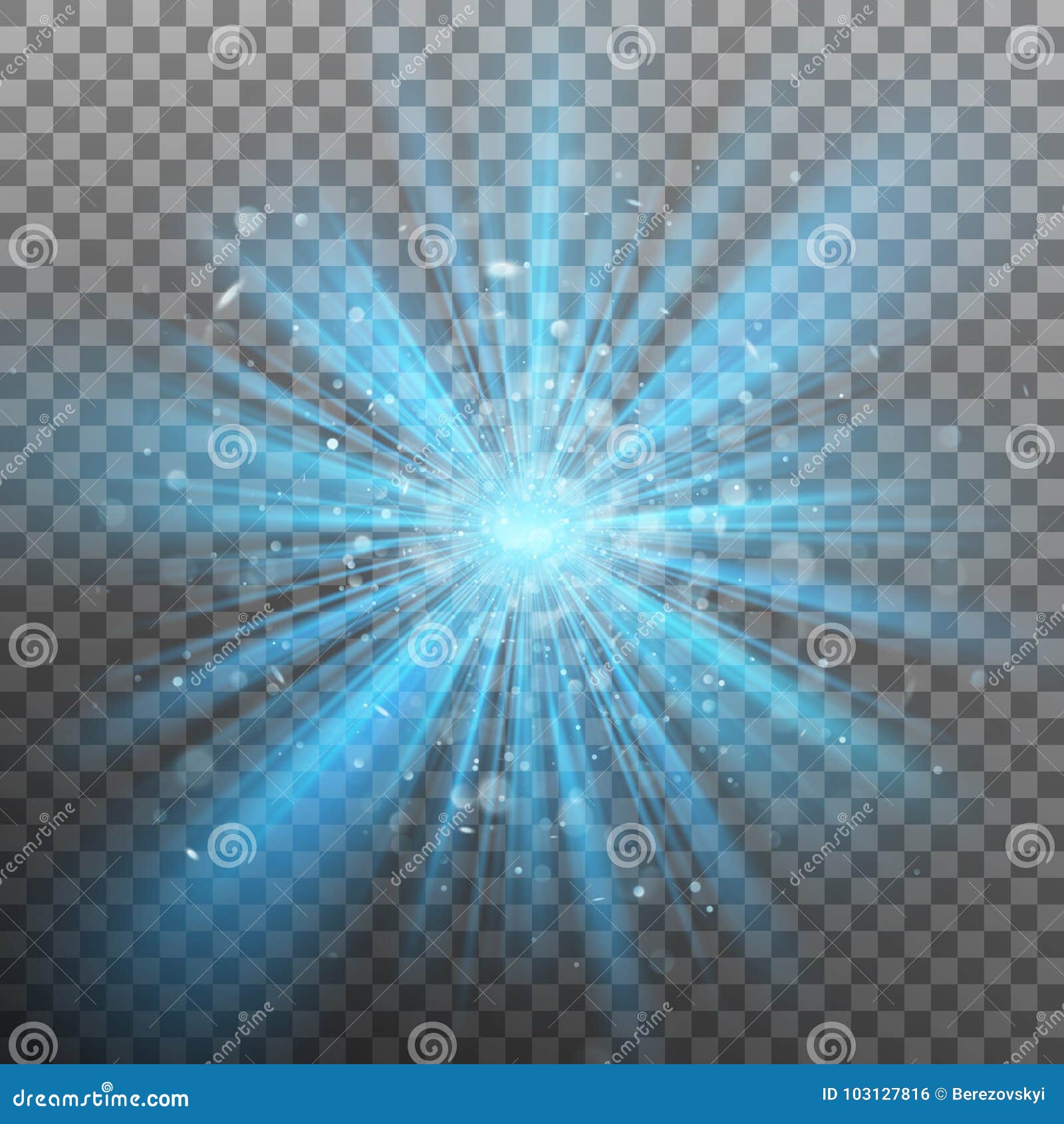 Blue Burst Color Forces Light. EPS 10 Vector Stock Vector ...