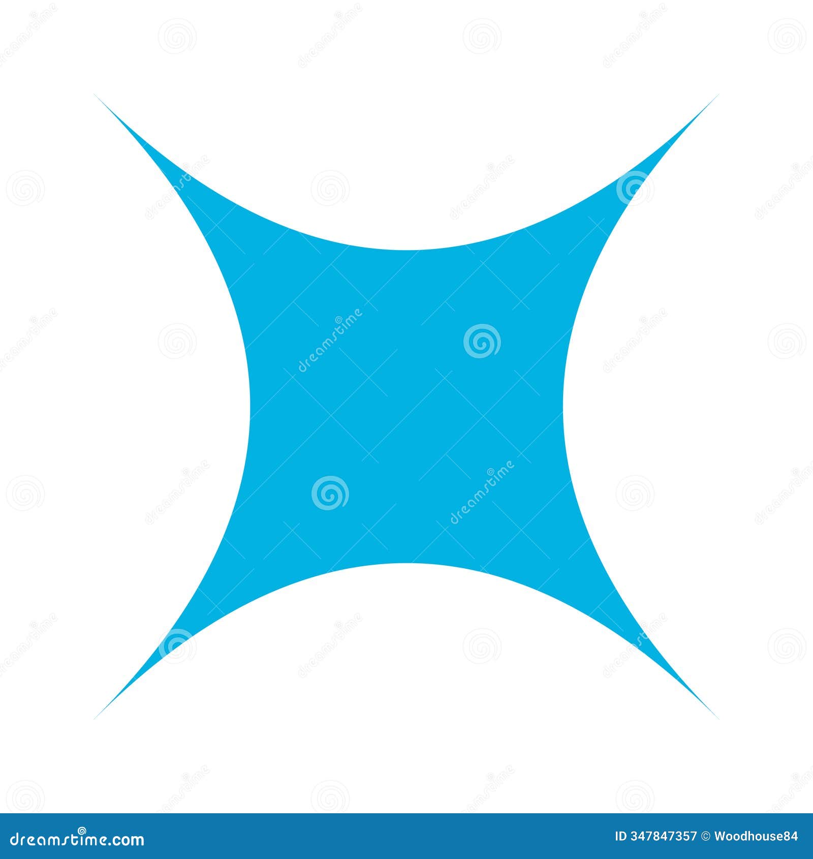 Blue Burst Shape Square Form Stock Vector - Illustration of element ...
