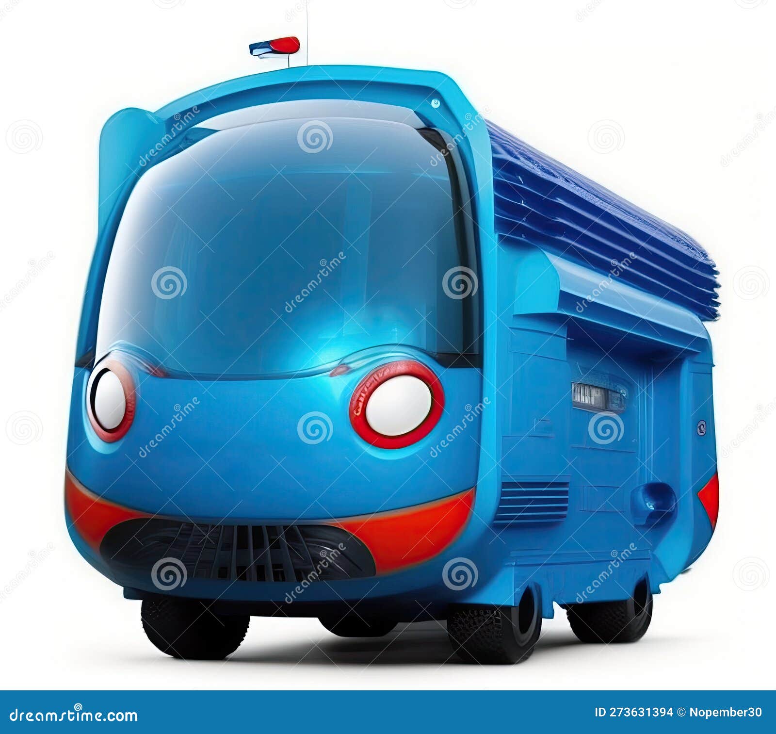 Bus 3d view stock illustration. Illustration of transportation - 273631394