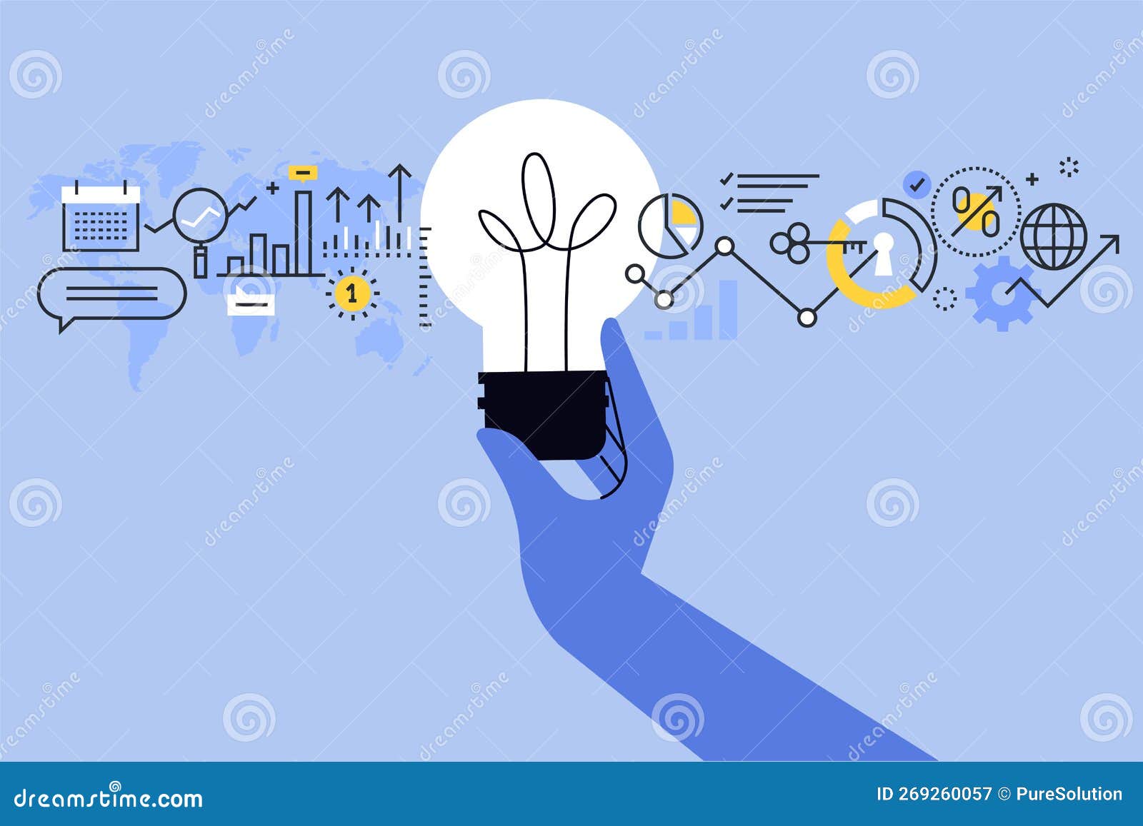 Vector Illustration of Startup, Business Plan, Project Development ...