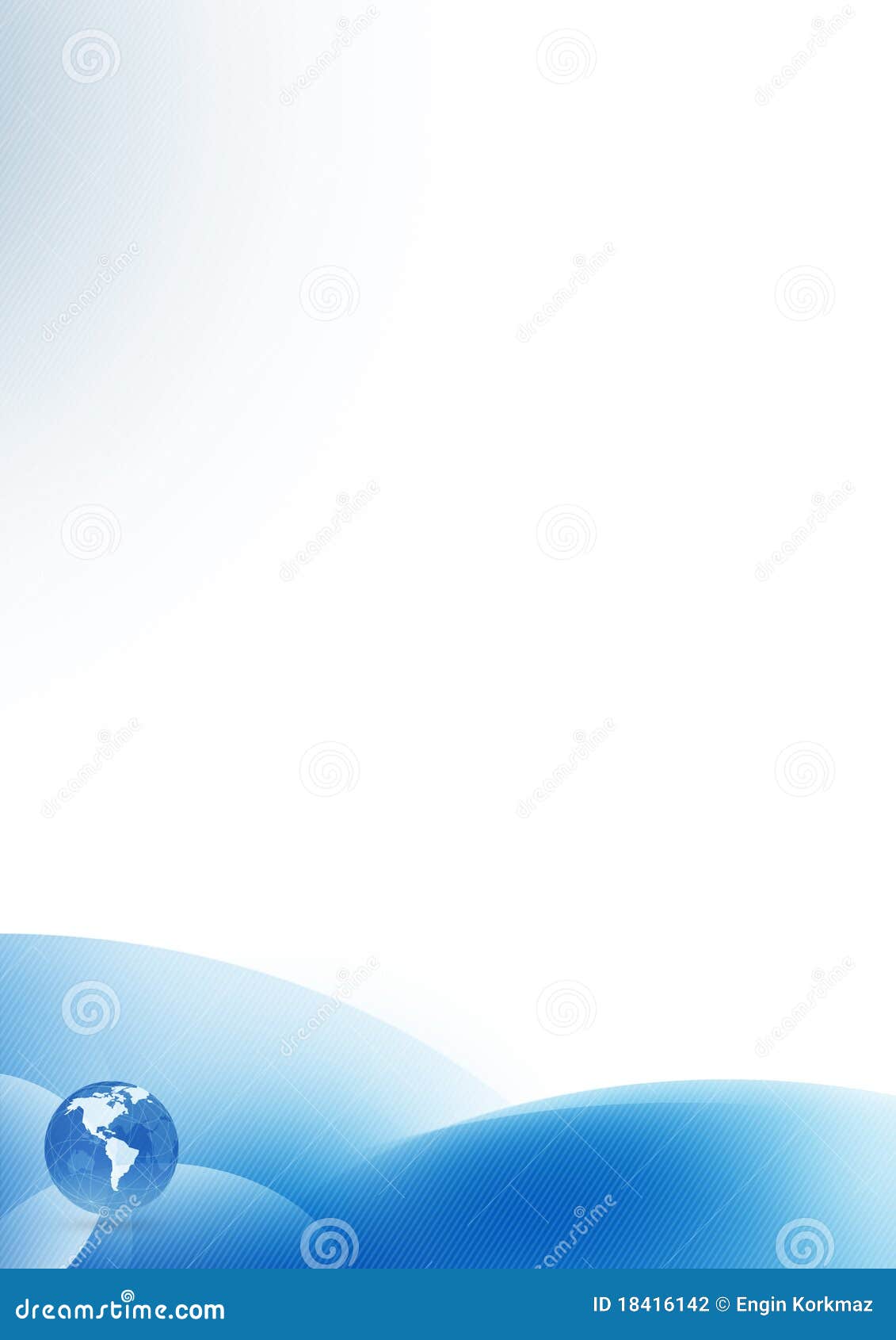 Blue Business A4 Paper stock illustration. Illustration of abstract ...