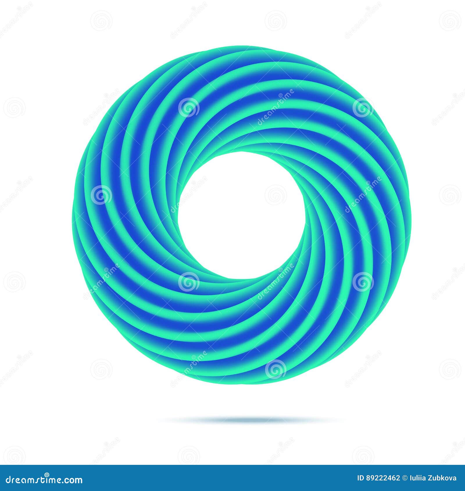 Blue Business Abstract Circle Icon for Your Design. Vector. Stock ...