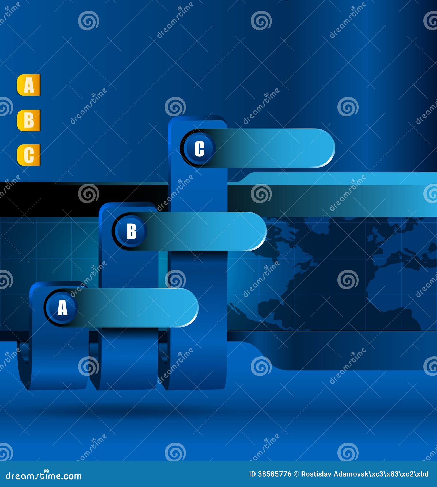 Blue Business Background with Blue Graph Stock Illustration ...