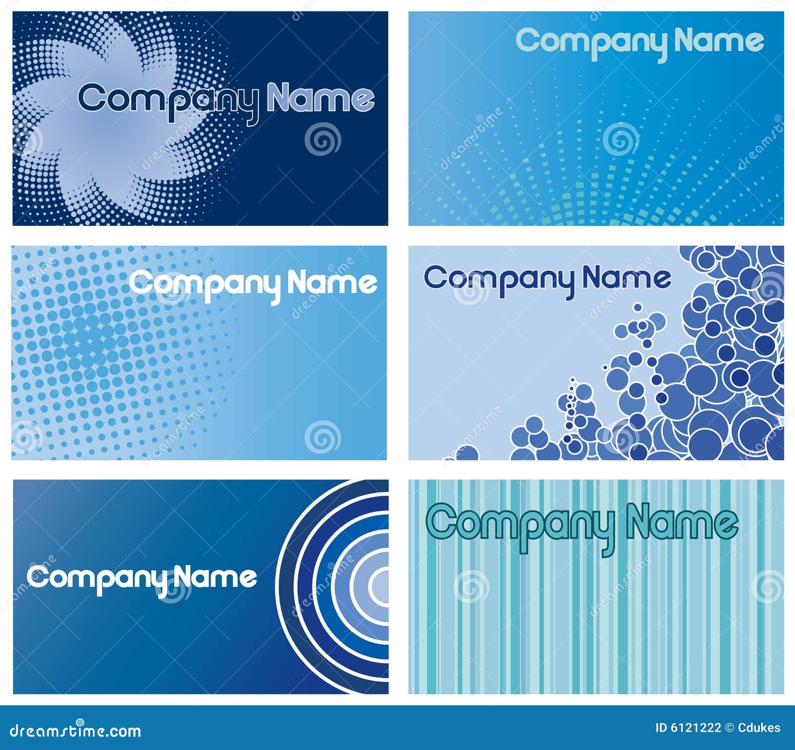 Blue business card designs stock vector. Illustration of template - 6121222