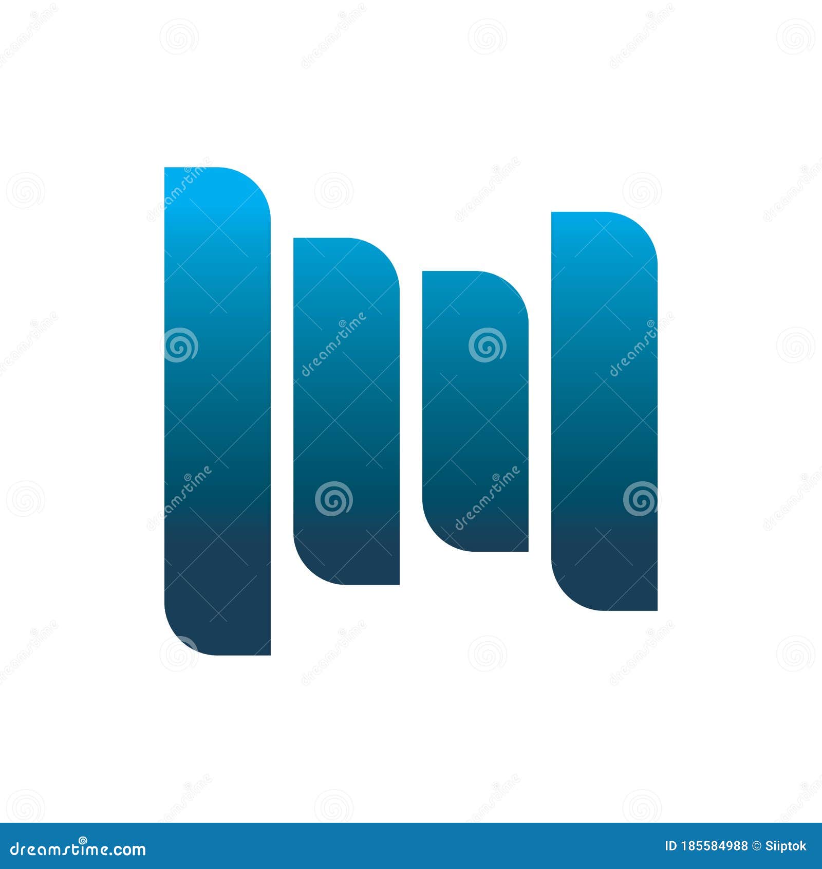 Blue Chart Block Logo Design Stock Illustration - Illustration of curve ...