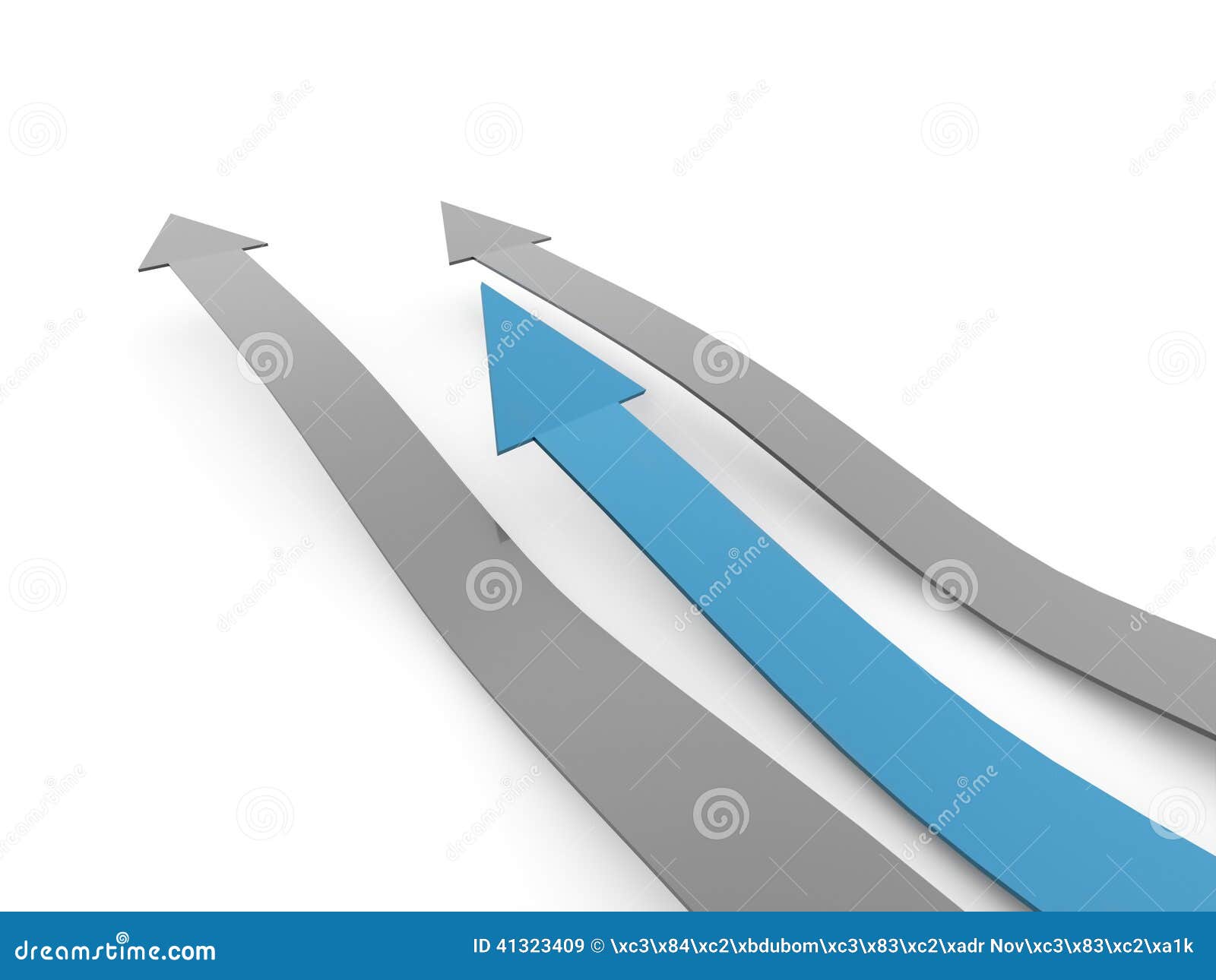 Blue Business Concept Arrows Stock Illustration - Illustration of data ...