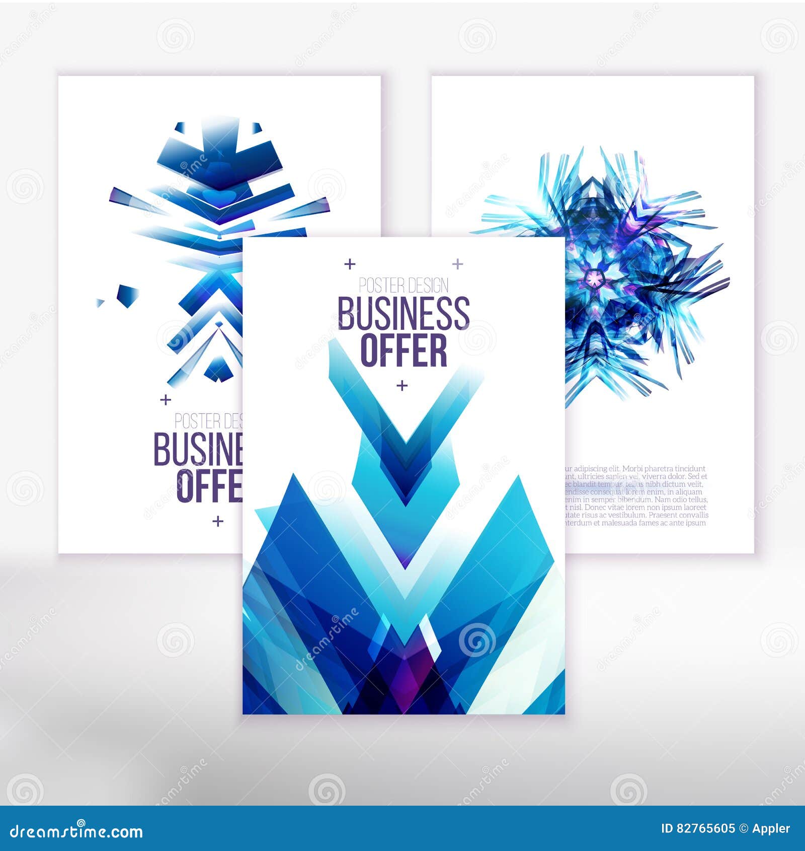 Blue business covers stock vector. Illustration of element - 82765605