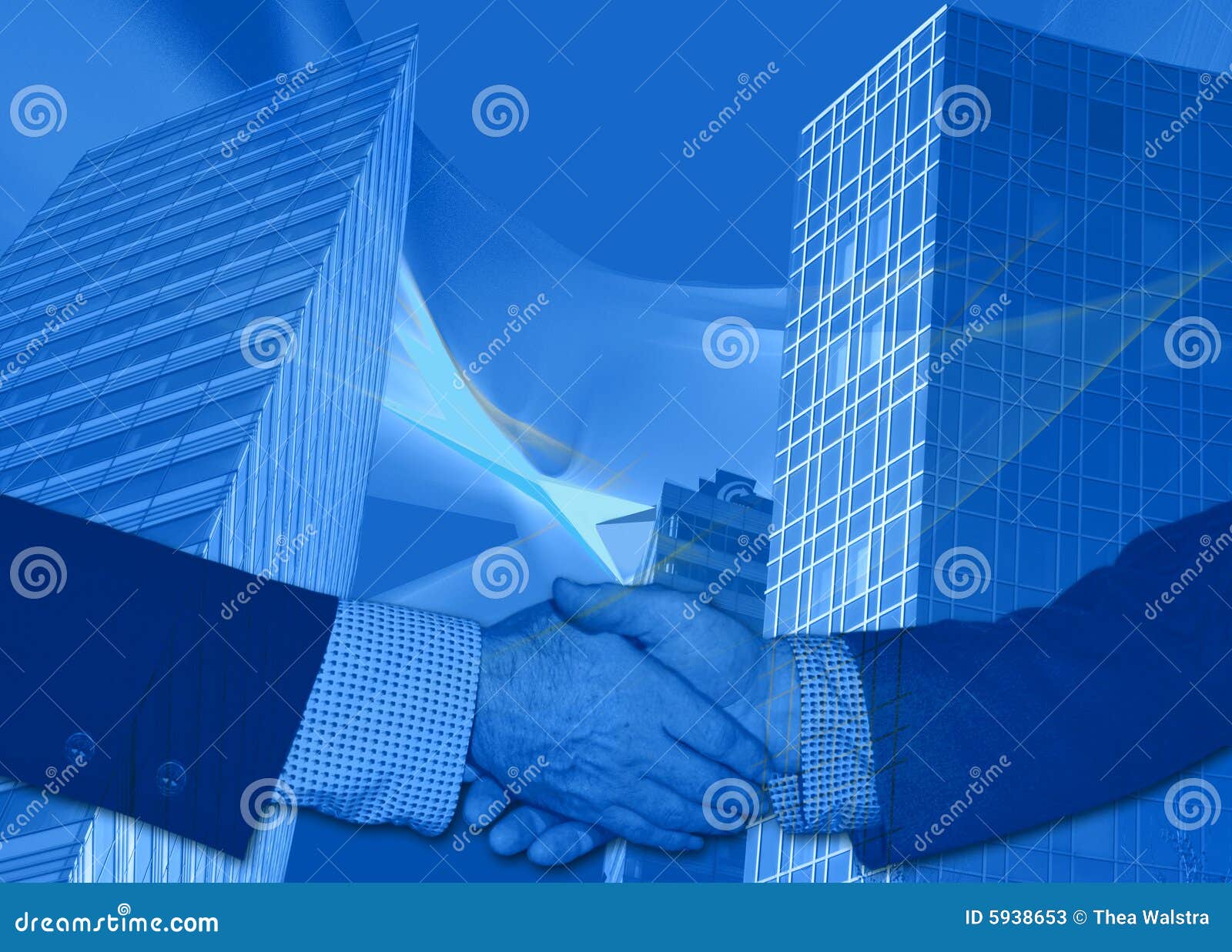 Blue business deal stock illustration. Illustration of designs - 5938653