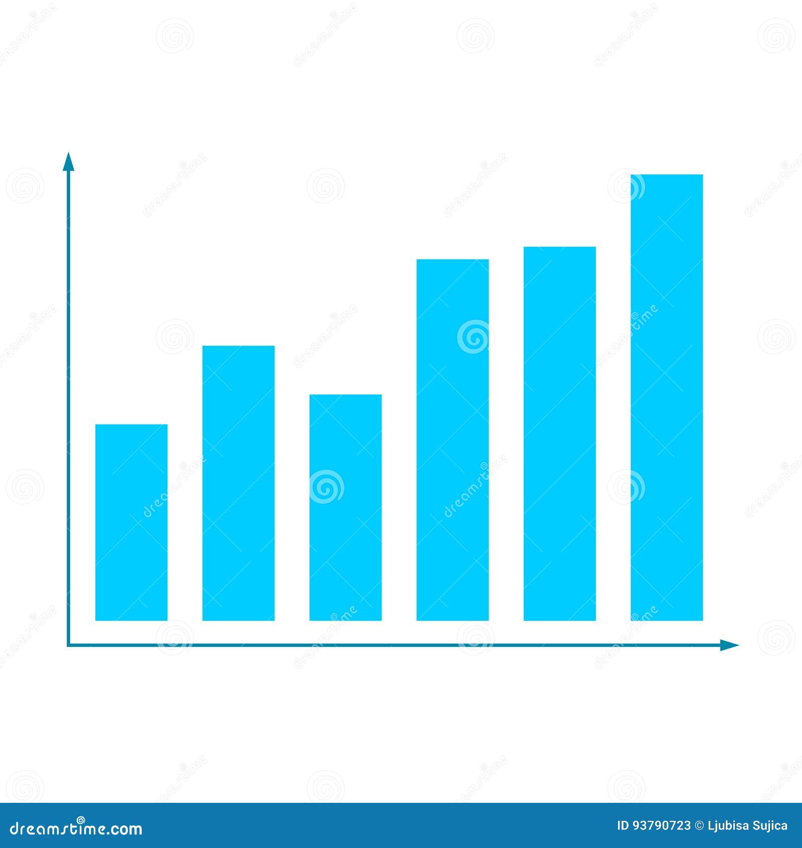 Blue Business Graph and Chart Stock Vector - Illustration of corporate ...