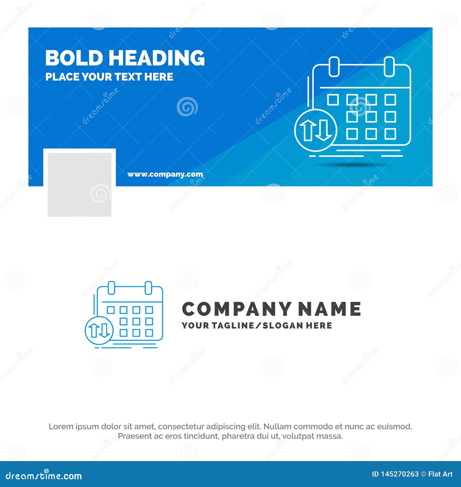 Blue Business Logo Template for Schedule, Classes, Timetable ...