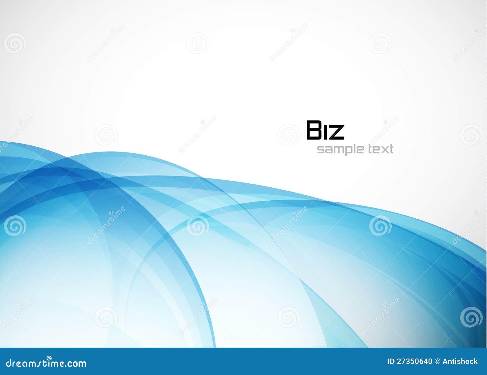 Blue business template stock vector. Illustration of company - 27350640