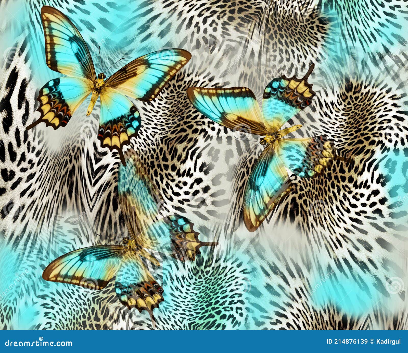 Butterfly Leopard Skin Pattern Stock Image | CartoonDealer.com #126646999