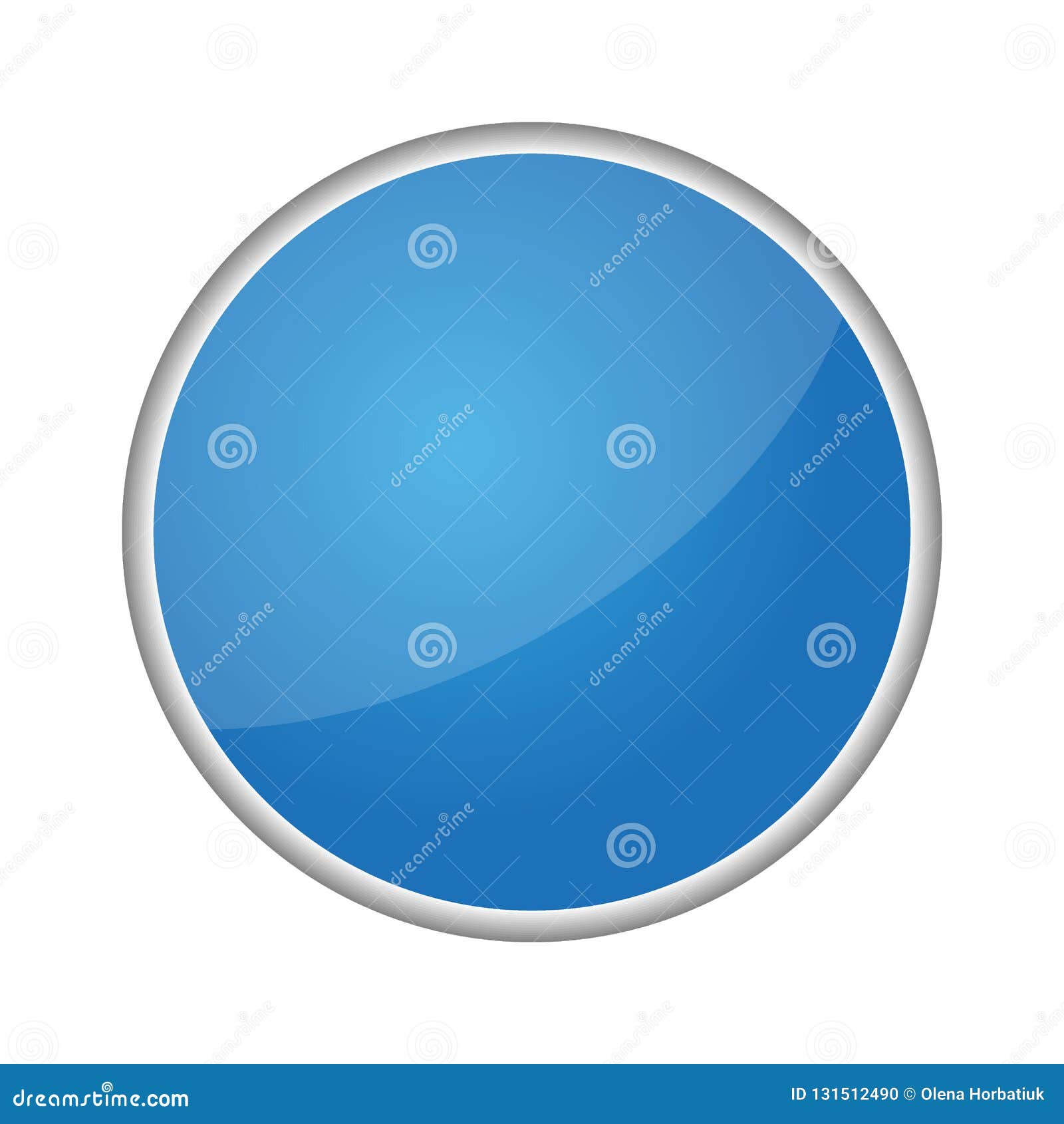 Blue Button. Web Icon. for Your Advert Stock Vector - Illustration of ...