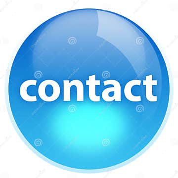 Blue button contact stock illustration. Illustration of element - 6889728