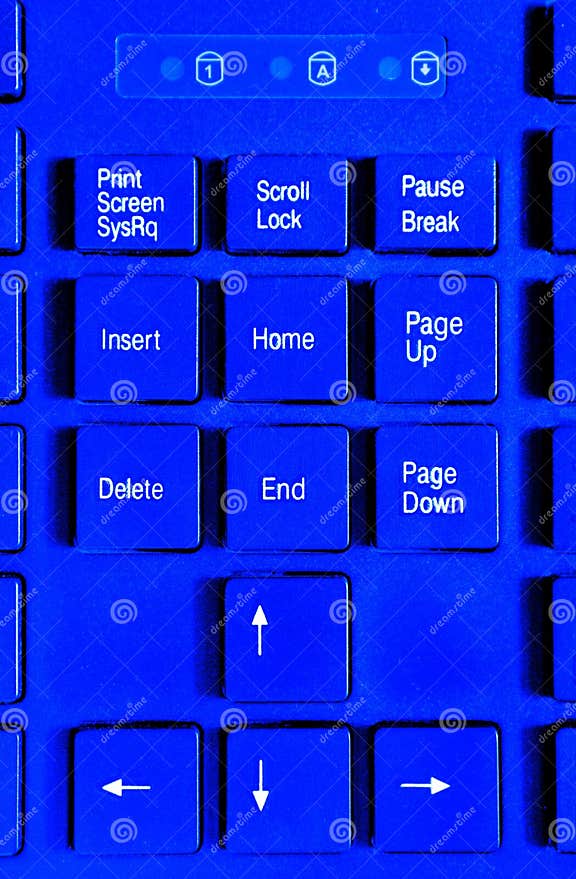 Blue Buttons on a Blue Keypad Pop Art Stock Photo - Image of ...