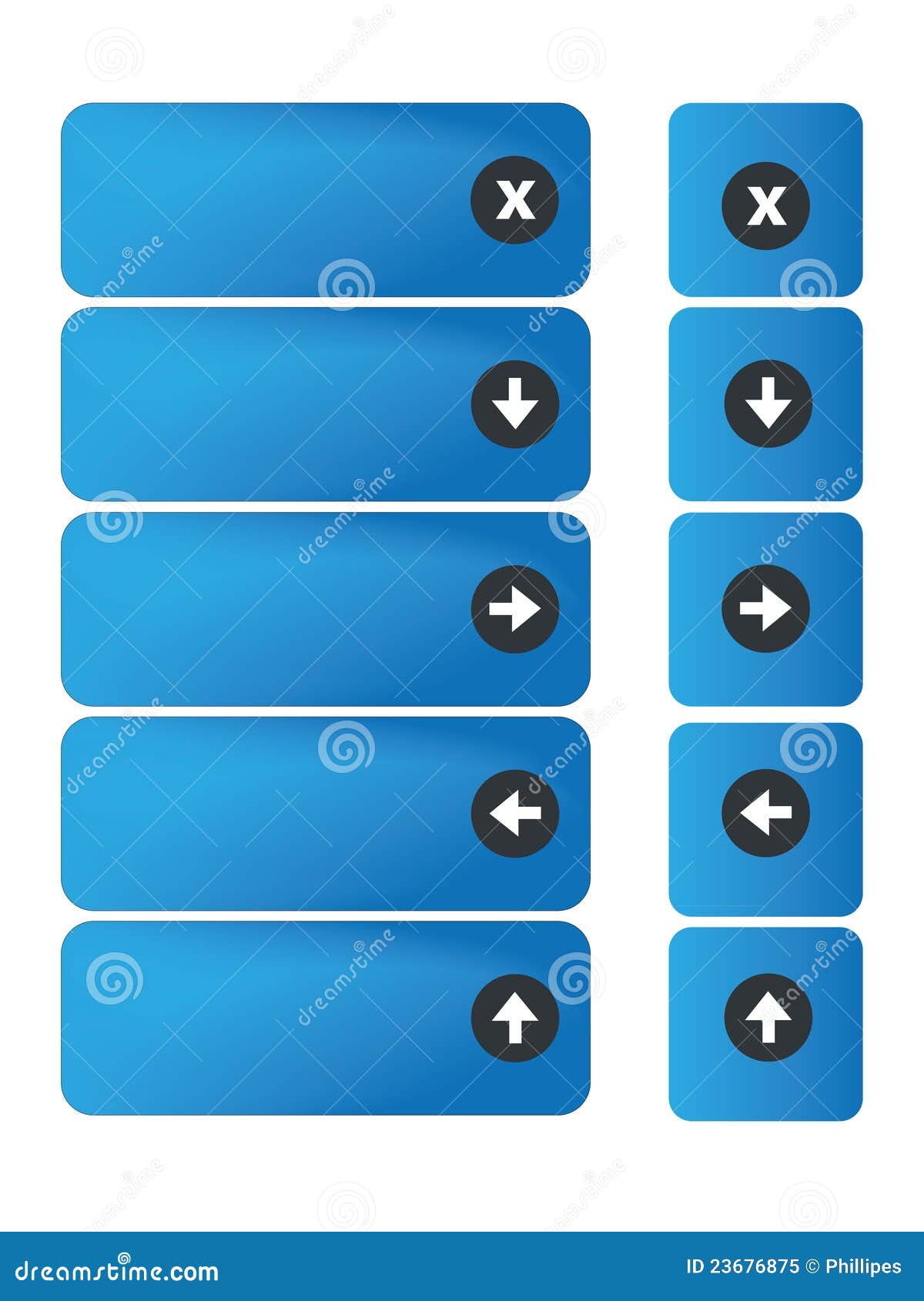 Blue buttons on website stock vector. Illustration of pass - 23676875