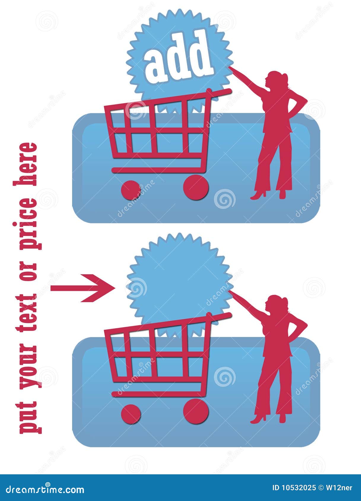 Blue buy icon stock illustration. Illustration of icon - 10532025