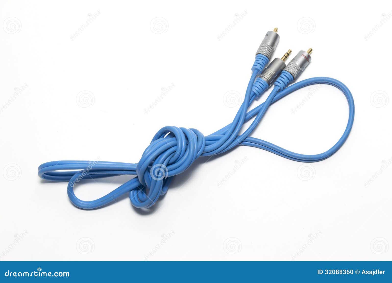 Blue cable stock photo. Image of electronics, background - 32088360
