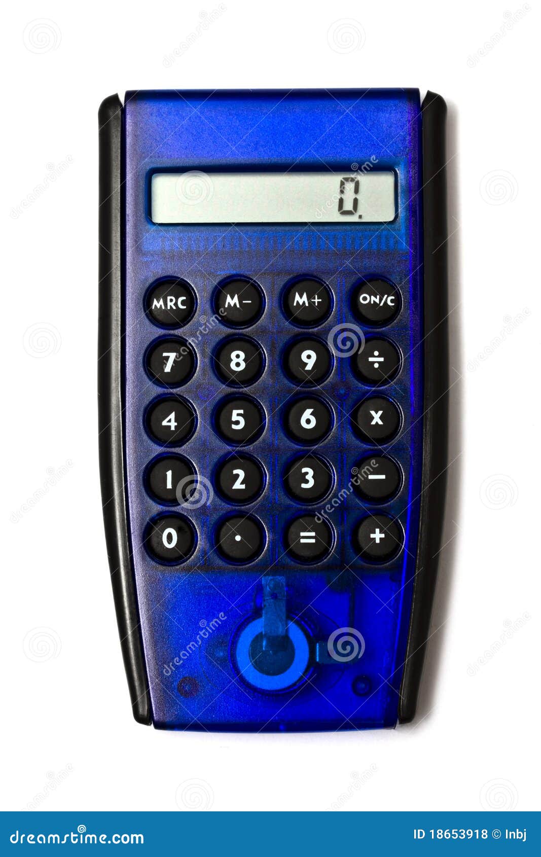 Blue calculator stock photo. Image of count, display - 18653918