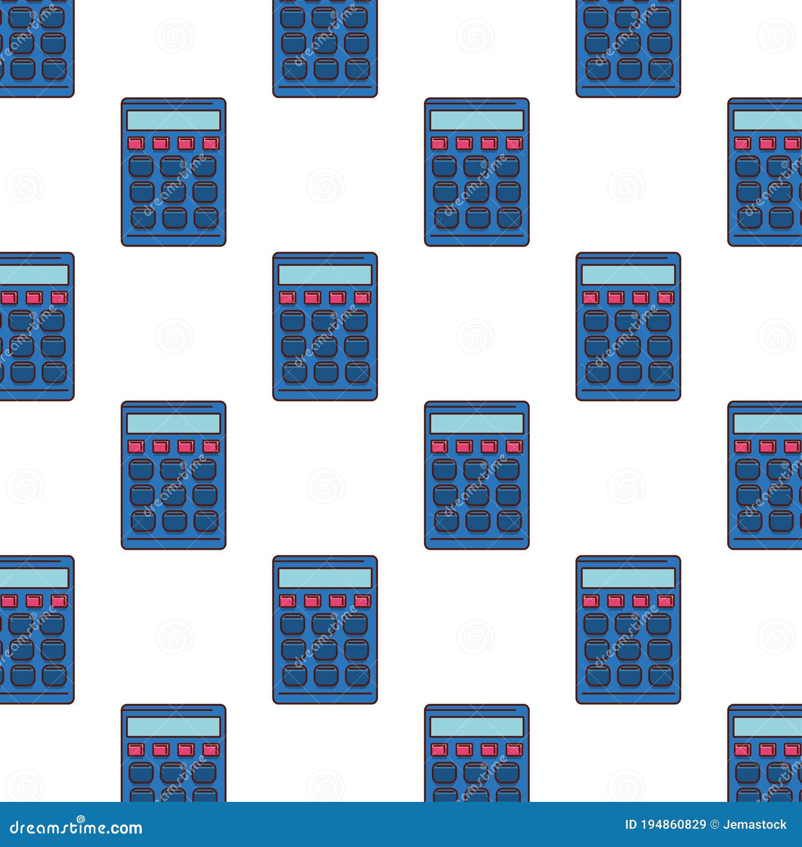 Blue Calculator Background Vector Design Stock Vector - Illustration of ...